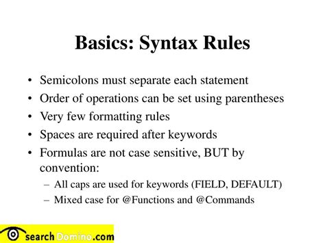 Ppt Learning To Love The Formula Language Powerpoint Presentation
