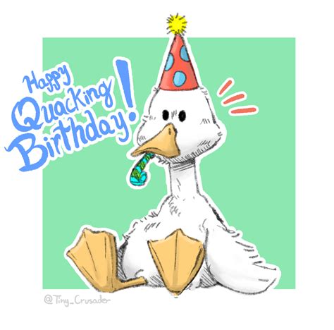 Image 102381 Artist Tiny Crusader Birthday Duck Streamer Vinny