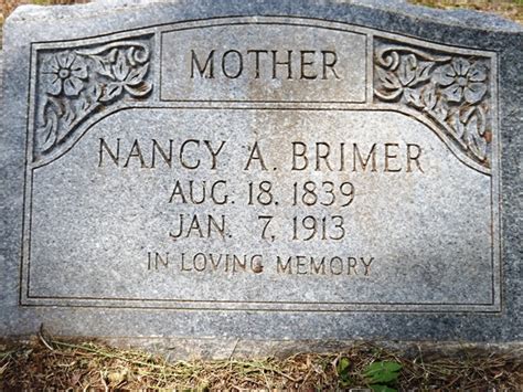 Nancy A Beck Brimer 1839 1913 Find A Grave Memorial