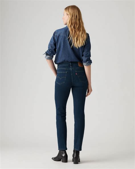 724™ High Rise Straight Jeans Blue Levis® Cz
