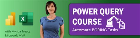 power query for excel course mynda treacy lottolearning