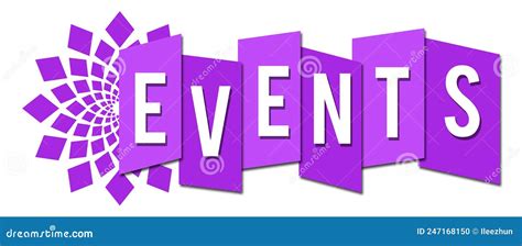 Events Circular Professional Purple Stock Illustration Illustration