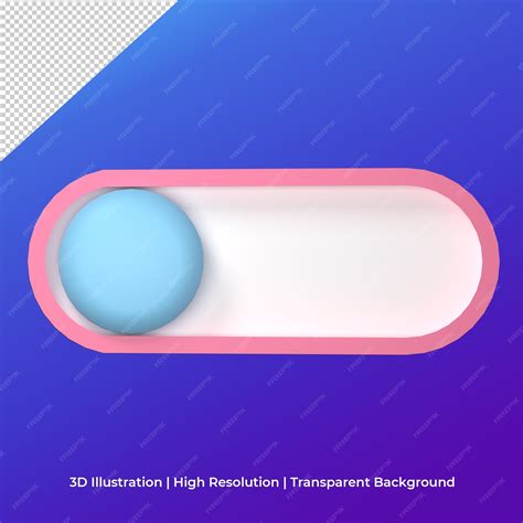 Premium Psd Toogle Off Switch Icon 3d Illustration