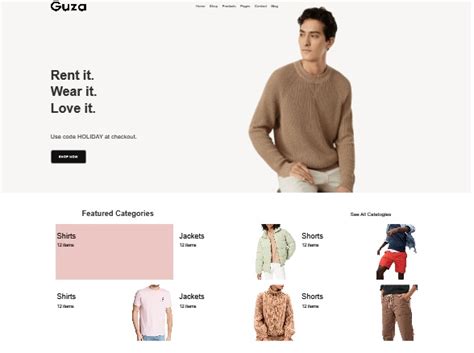 Clorent Cloths Rental Drupal Theme TemplateToaster