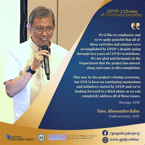 Gpdp 2 Closing And Turnover Ceremony Gas Policy Development Project
