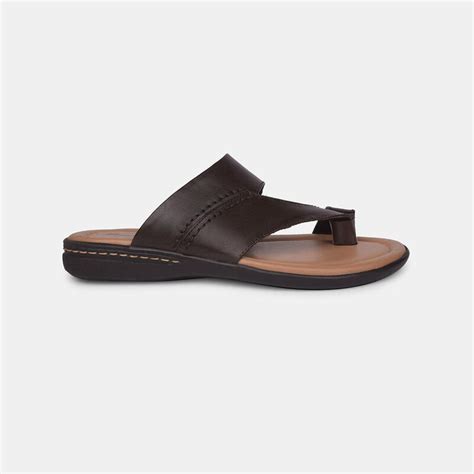 Bata Dark Brown Chappal For Men Bata