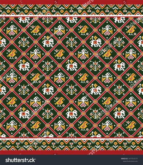 Pin On Patola Design Abstract Images Digital Prints Shutterstock