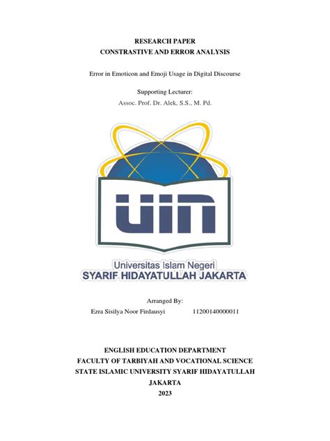Error In Emoticon And Emoji Usage In Digital Discourse Pdf Computer