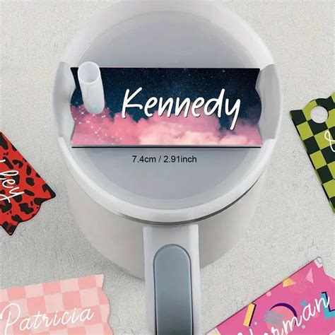 1 Бр Цветни Персонализирани Табелки С Имена На Чаши За Чаши Temu Bulgaria