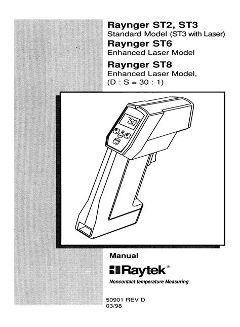 Raytek St8 St3 St2 St6 User Manual