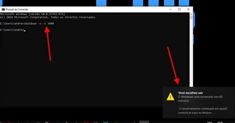 Como Programar Desligamento Do PC Windows Pelo Prompt De Comando