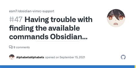 Having Trouble With Finding The Available Commands Obsidian Has For