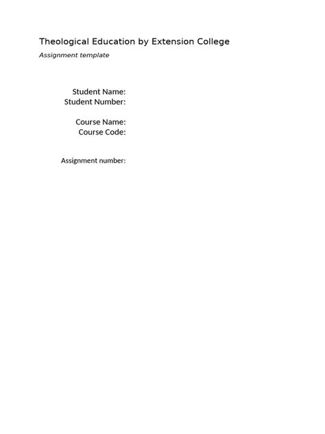 Assignment Template Pdf Computer File Software