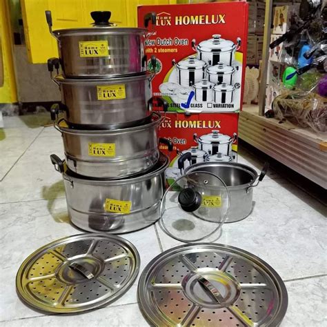 Jual Panci Set Kingko 5 Pcs 555 Steamer Panci Set Homelux Happy