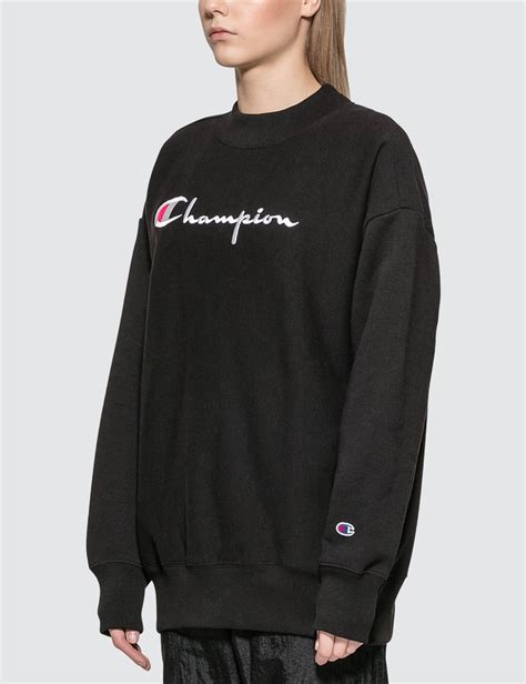Champion Reverse Weave Big Script Oversized Crewneck Sweatshirt Hbx