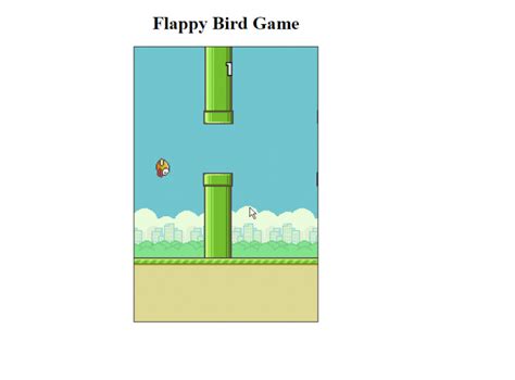 flappy bird game using javascript with free source code sourcecodester