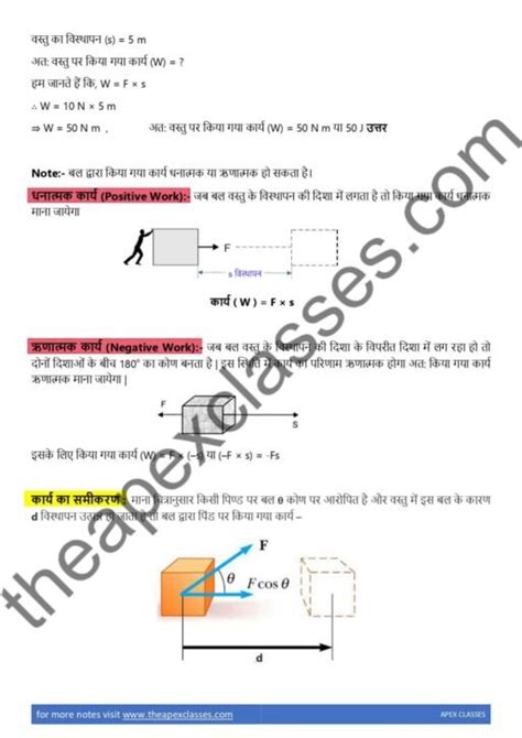 Class 9 Science Physics Notes In Hindi Apex Classes