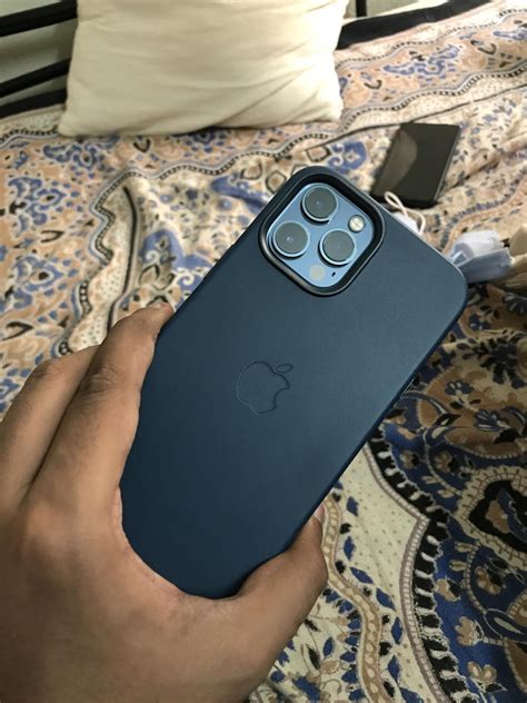 Apple Iphone 12 Pro Max Leather Case With Magsafe Baltic Blue