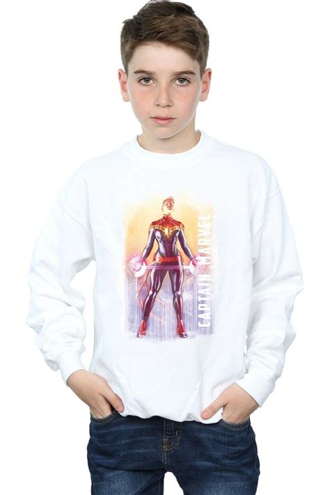 Hoodies And Sweatshirts Captain Watercolour Sweatshirt Marvel