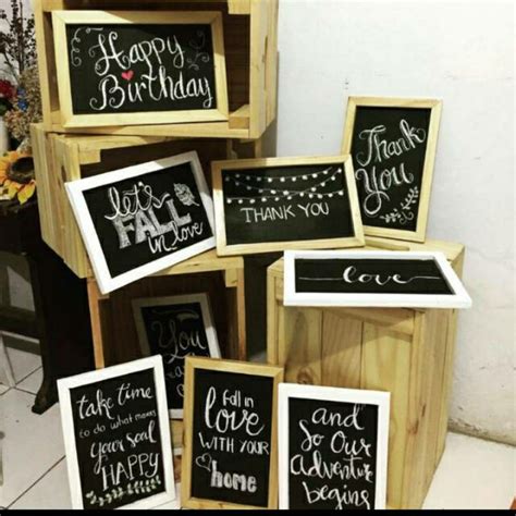 Jual Papan Tulis Kapur Kecil Mini Chalkboard Blackboard Blackboard