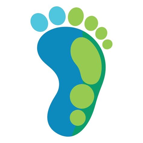 Colored Foot Print Vector Illustration Premium Ai Generated Vector