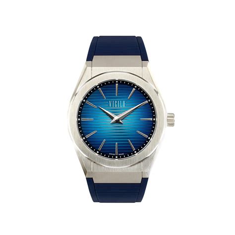 Vigilo Swiss L20 Collection Ref L203 Ocean Blue 40mm Dress Watch