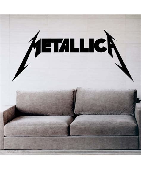 Стикер за стена с надпис лого на Metallica декорация маняци