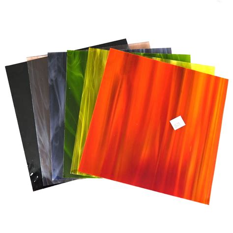 Oceanside Posies Glass Pack 96 Coe Stained Sheets