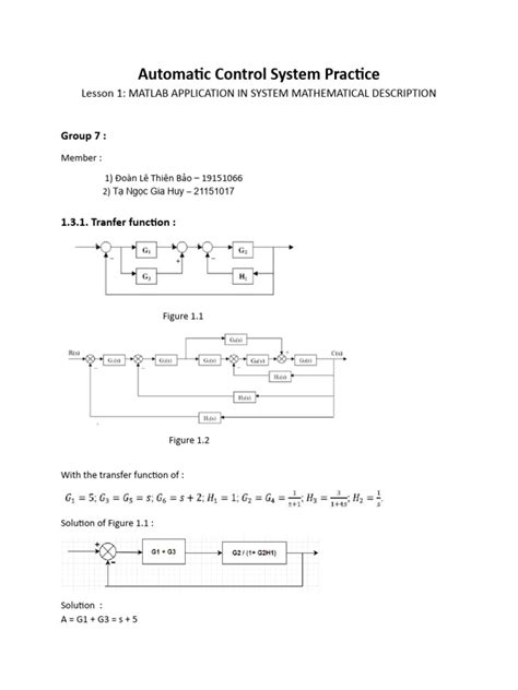 automatic control system practice 1 pdf