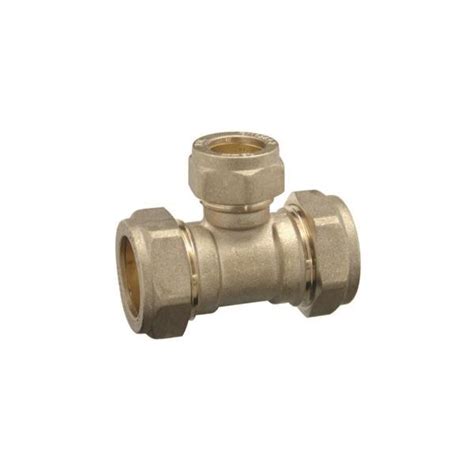 Compression Reducing Tee 22mm X 22mm X 15mm