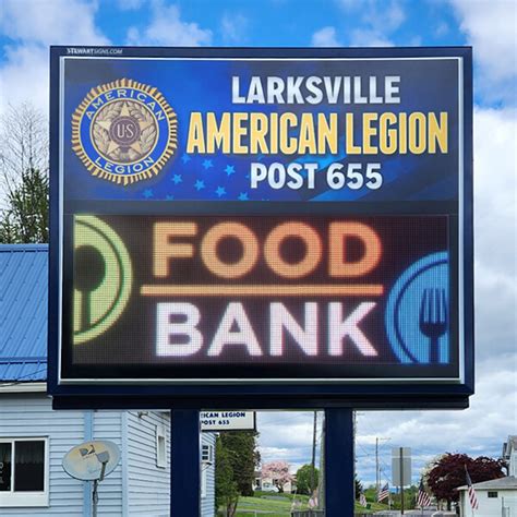 Civic Sign For American Legion Post 655 Larksville Pa