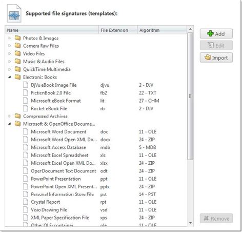 File Signatures Active Undelete Users Guide