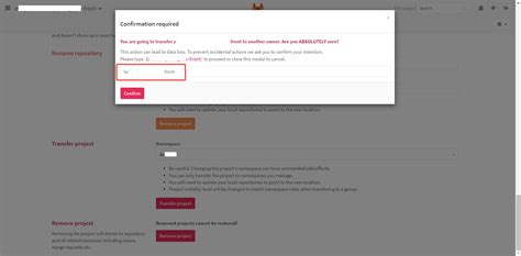 Gitlab的个人仓库转移到团队仓库