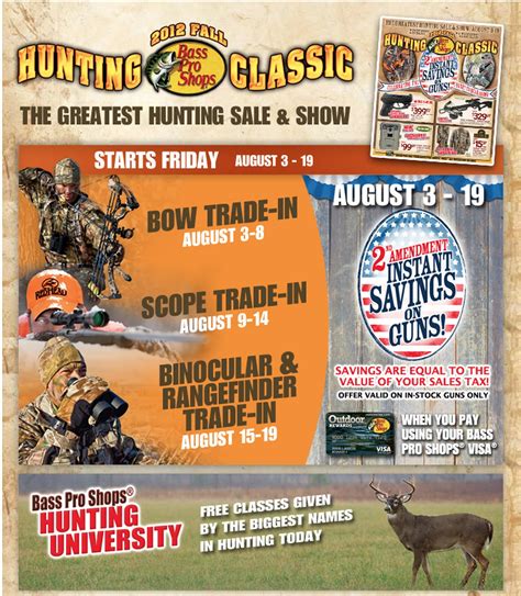 Bass Pro Shops Hunting Classic Evnet August 3 19 Free Classes