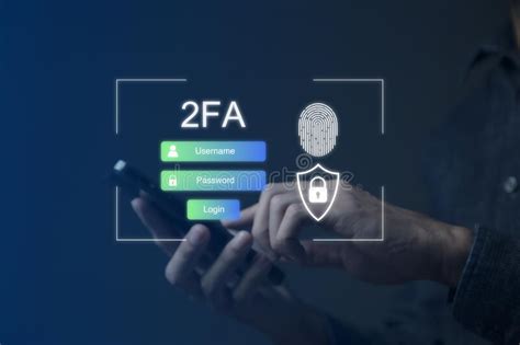 businessman using smartphone to fingerprint scan for two factor
