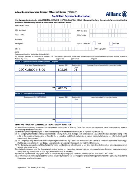 credit card payment authorisation form pdf