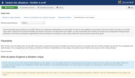 Authentification En Deux Tapes Joomla Documentation