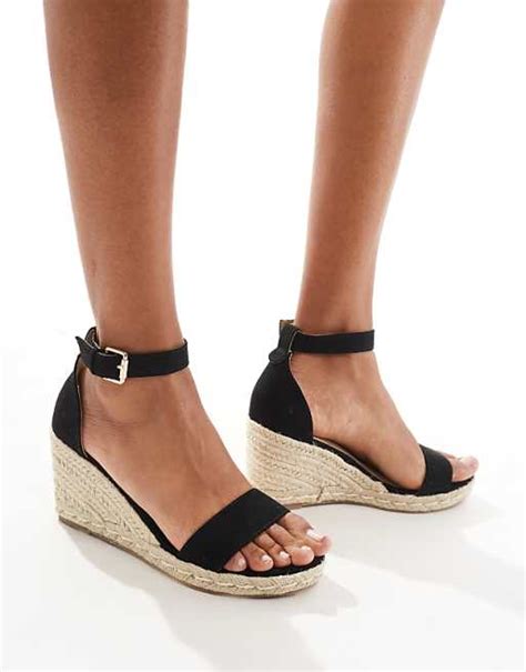 Truffle Collection Espadrilles Con Zeppa In Iuta Nere Asos