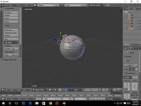 Stick A Text On To A Curved Surface Modeling Blender Artists Community