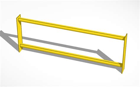 3d Design Double Pull Up Bar 107 Tinkercad