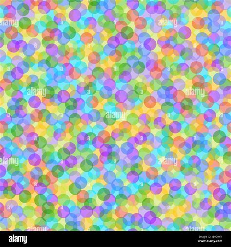 Vector Abstract Rainbow Colored Overlap Watercolor Effect Seamless