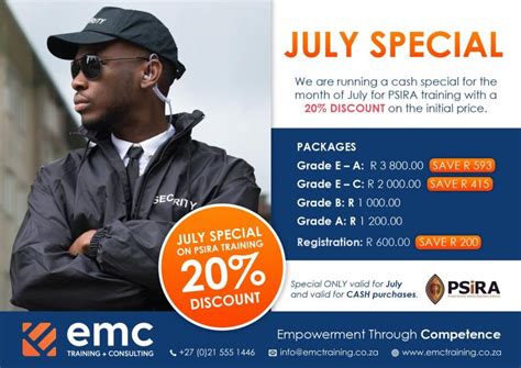 Heinne Louw On Linkedin Emc Is Running A Great Special On Psira Grade Training All Training Is…