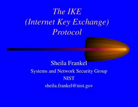 PPT The IKE Internet Key Exchange Protocol PowerPoint Presentation ID