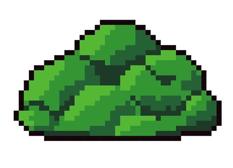 Pixel Shrubs Or Bushes With Greenery And Foliage 22908198 Vector Art At