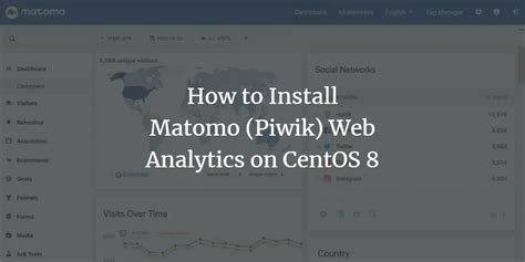 how to install matomo piwik web analytics on centos 8