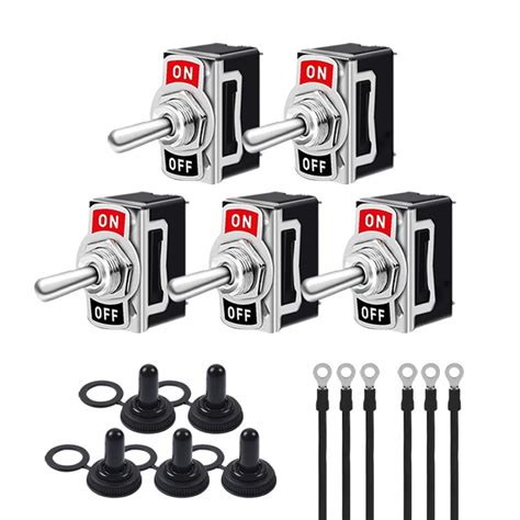 Autoec Heavy Duty Toggle Switch 15a 250v 20a 125v Ac Spst Onoff Spst 2 Pin Metal Bat Rocker
