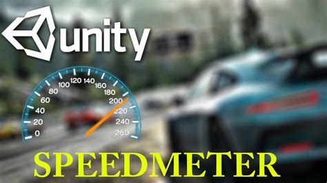 how to make a car speedometer in unity unity ui tutorial youtube