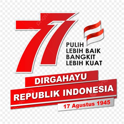 17 Agustus Vector Png Images Logo Resmi 77 Dirgahayu Republik