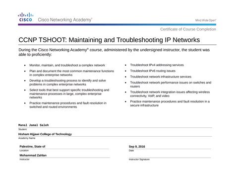 Ccnp Certificate Ppt