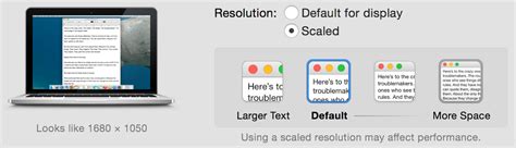 resolution scaling external display text and ui components ask different
